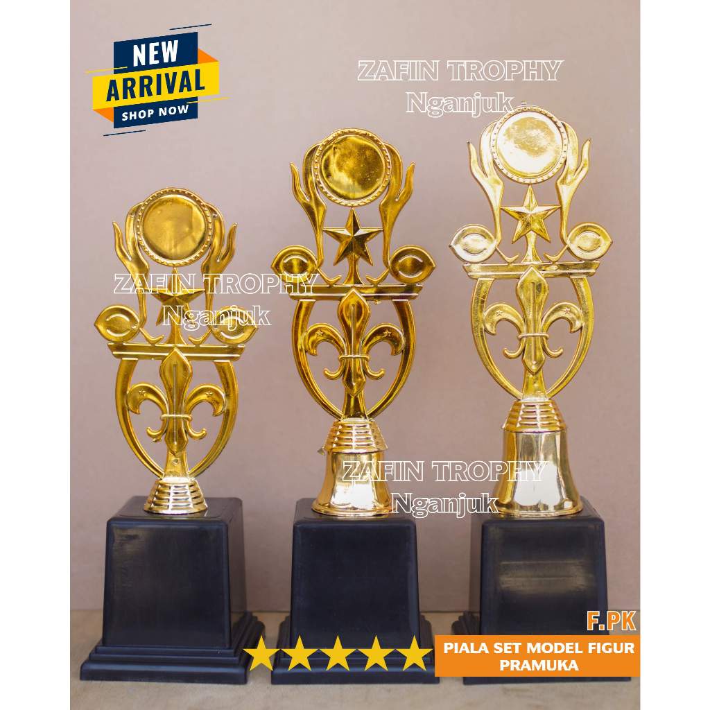 Jual PIALA JUARA 1-3 /PIALA SET PRAMUKA/PIALA SET MURAH | Shopee Indonesia