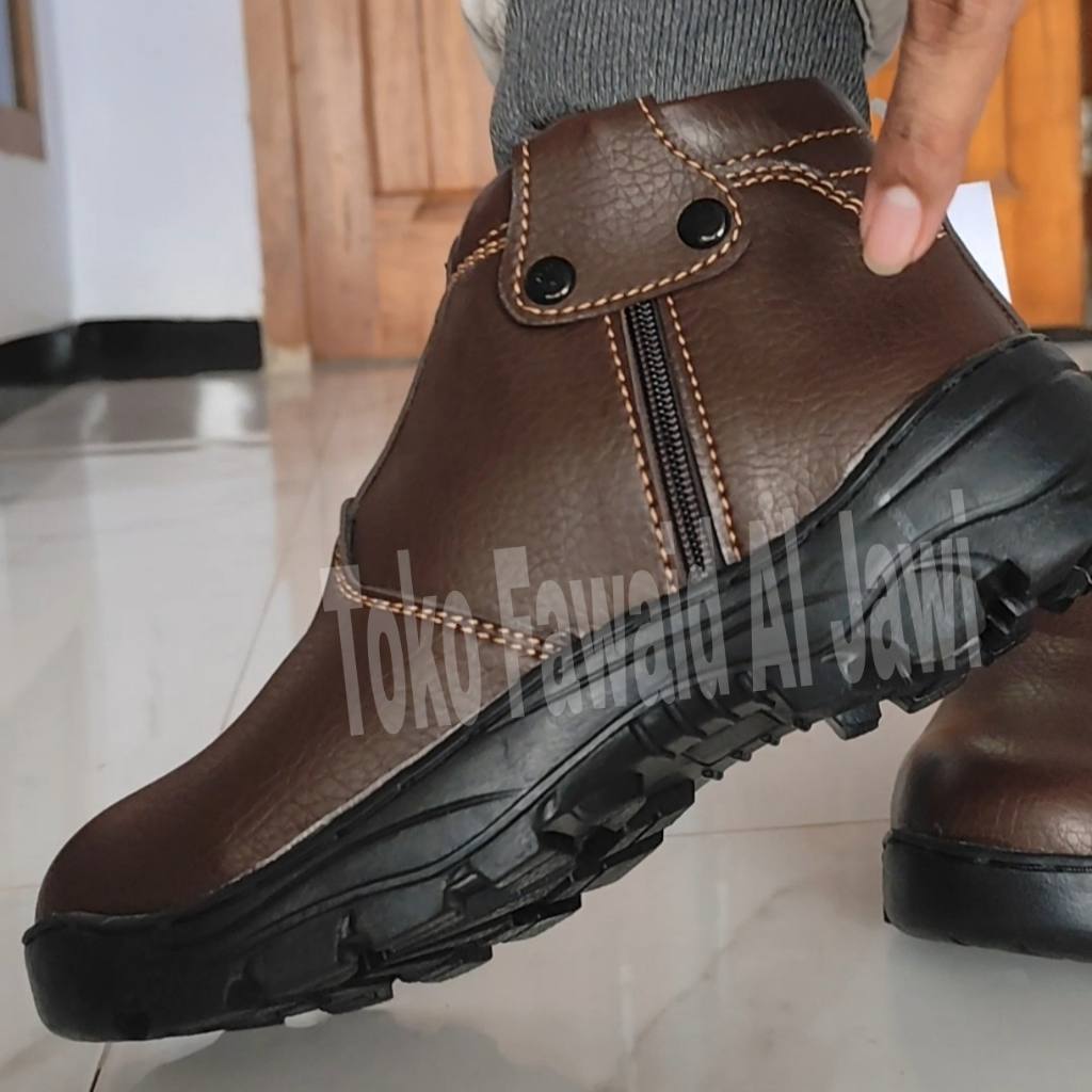 Jual Sepatu Safety Model Resleting Kulit Sapi Asli King Skn Sepatu ...