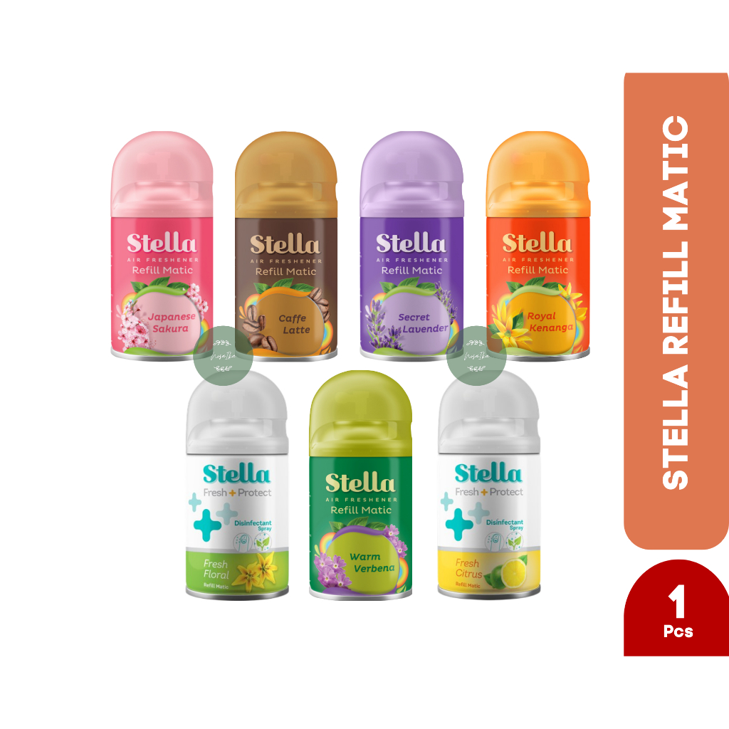 Jual STELLA MATIC REFILL PREMIUM 160 ml - Isi Ulang Pengharum Ruangan ...