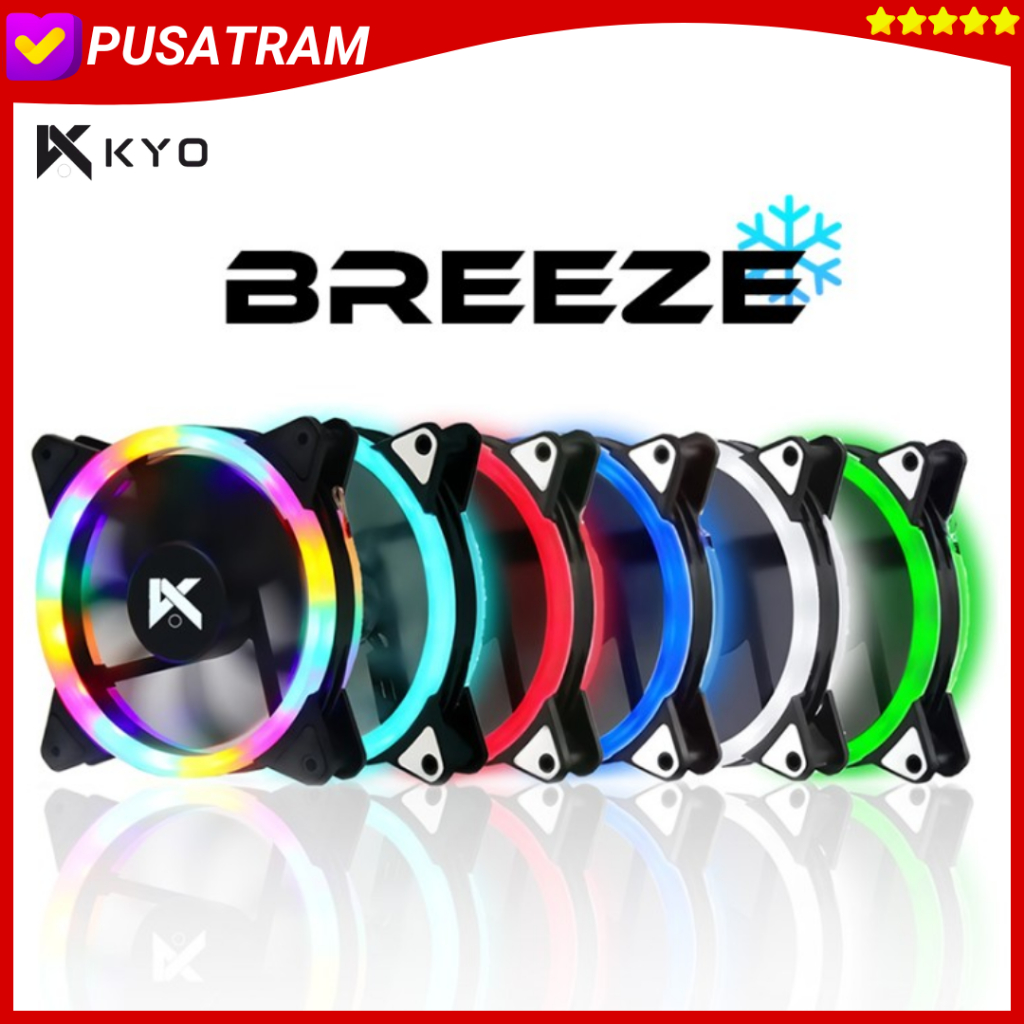 Jual FAN RGB KYO BREEZE 12CM / FAN CASING RGB / FAN CASING RGB / FAN ...