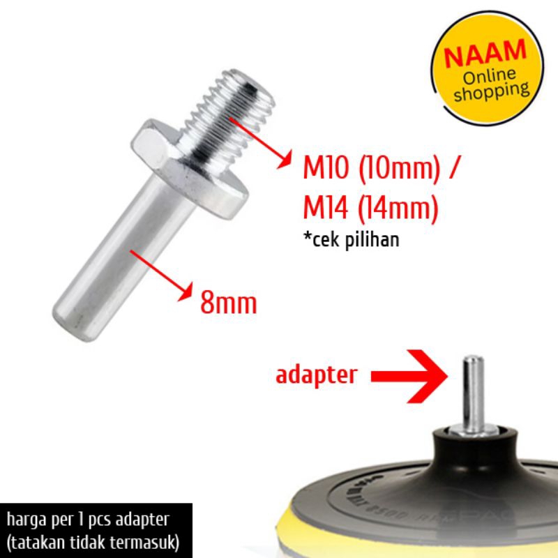 Jual KONEKTOR BAUT ADAPTER BOR KE GERINDA / TATAKAN AMPLAS & POLISHED ...