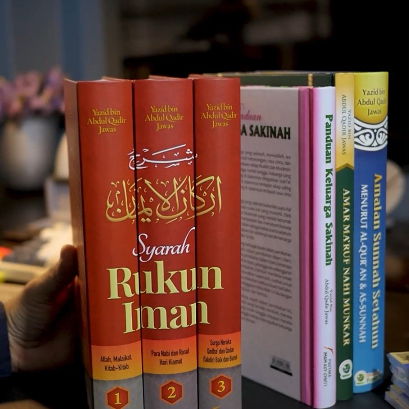 Jual Syarah Rukun Iman Ustadz Yazid Pistaka Imam Asy Syafii Plus Box 3 Jilid Original | Shopee ...