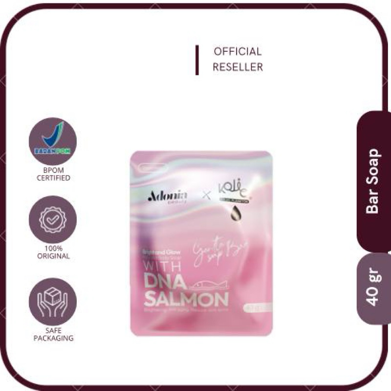 Jual ADONIA BEAUTY DNA Salmon Brightening Soap 40 Gr (Sabun Serum DNA ...