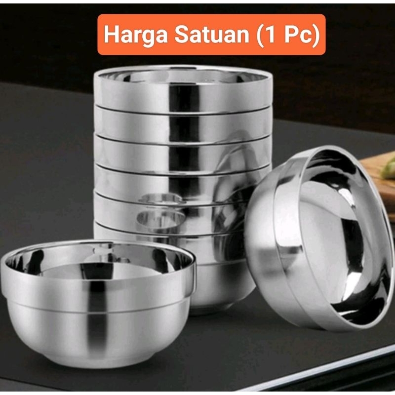 Jual Mangkok Stainless / Mangkuk Stainless steel / Mangkok Makan Tahan ...