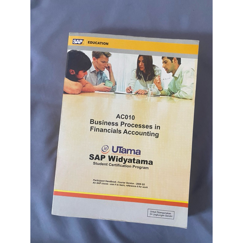 Jual Preloved SAP AC010 Business Process in Financial Accounting (BUKU ...