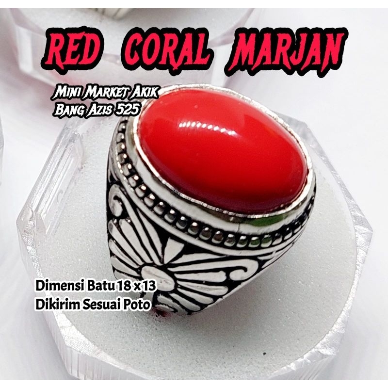 Jual Batu cincin red marjan | Shopee Indonesia