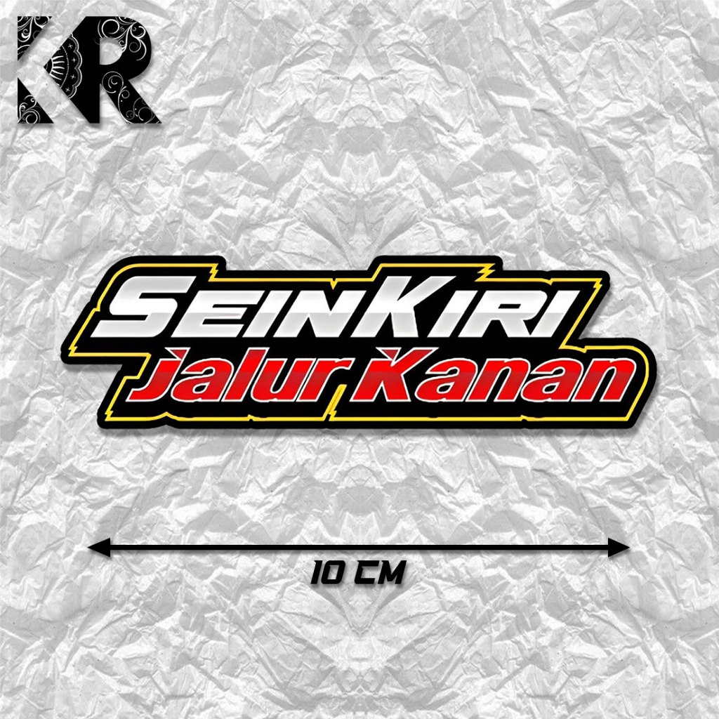 Jual Stiker SEIN KIRI JALUR KANAN | sticker motor | sticker variasi ...
