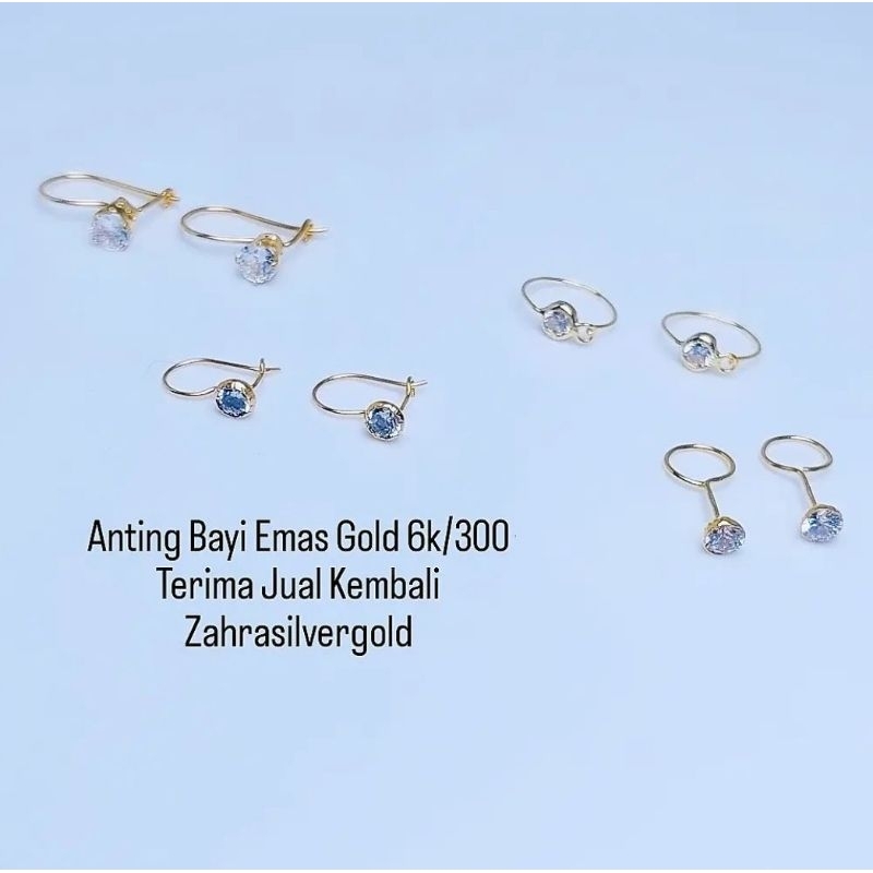 Jual Anting Anak EMAS Asli Gold 6k / Emas Muda (Terima Jual Kembali) | Shopee Indonesia