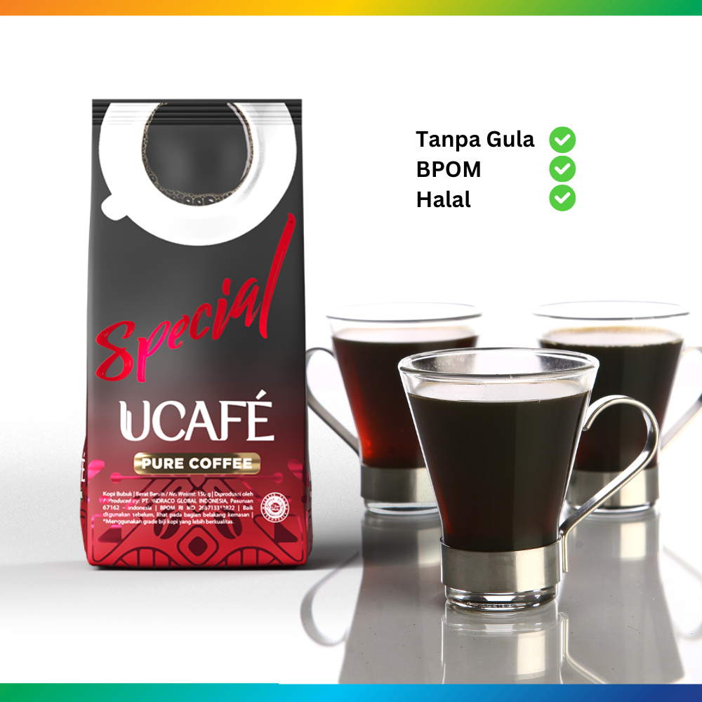Jual Kopi Bubuk Ampas Tipis UCAFE Pure Coffee Special 150g Kopi Hitam ...