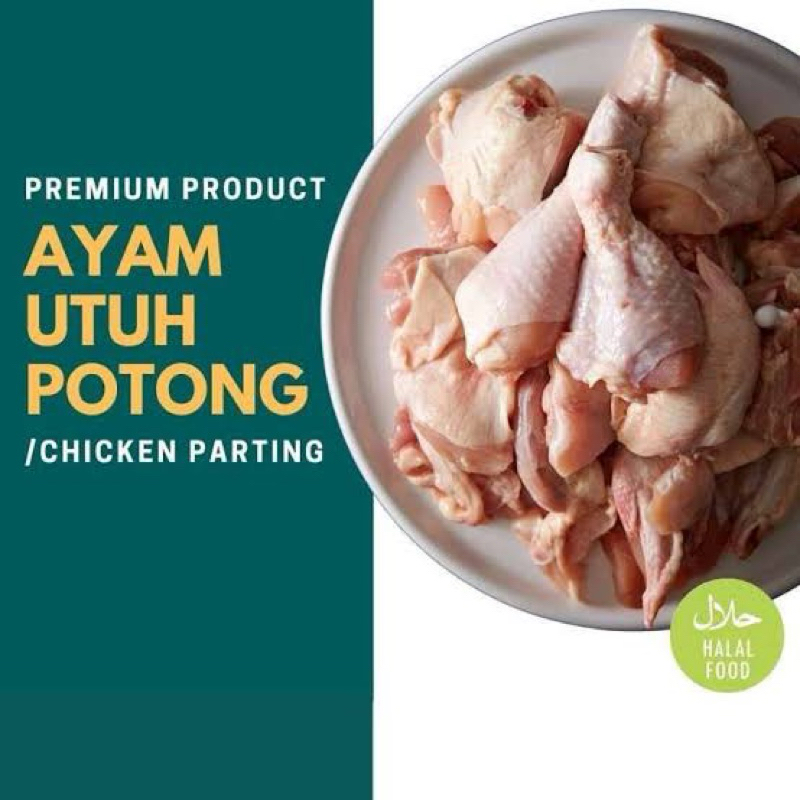 Jual [AYAM POTONG] Broiler Premium Size 1.100g 1.1kg | Request Potong 4 ...