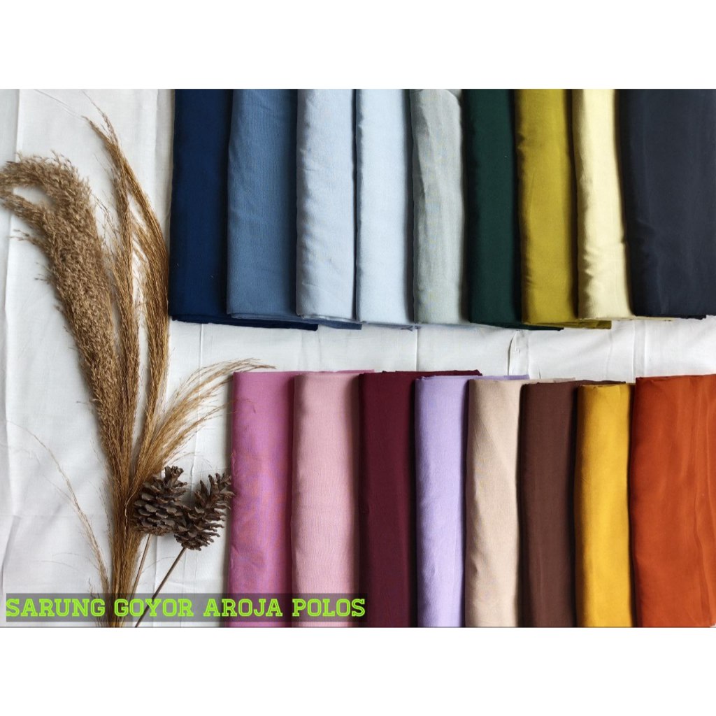 Jual Terbaru Sarung Goyor Polos Warna Rayon Super Premium Remaja Santri ...