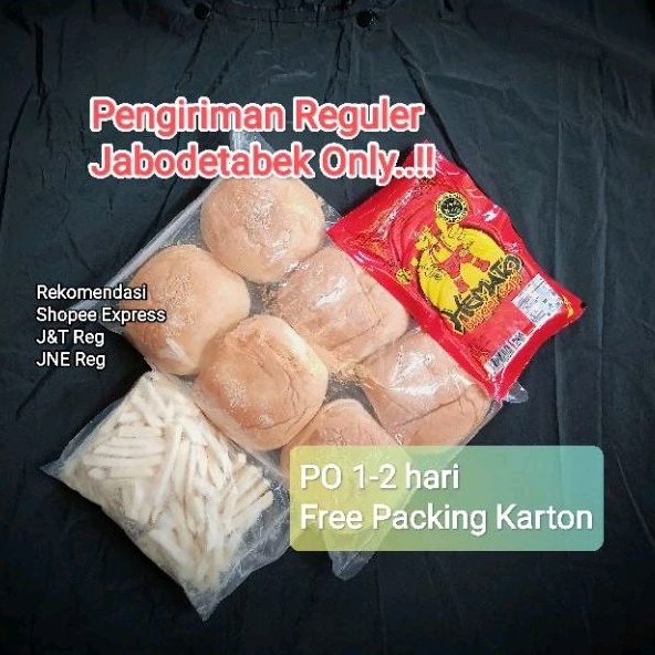 Jual Paket Roti Burger & Kentang Shoestring 250g | Shopee Indonesia