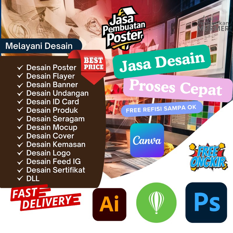 Jual JASA DESAIN POSTER PROFESIONAL CEPAT DESAIN LOGO , BANNER , POSTER ...