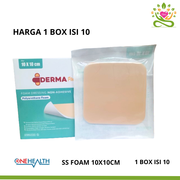 Jual Dermaplast SS Foam 10x10cm Plester Luka Foam Dressing Onehealth 1 ...