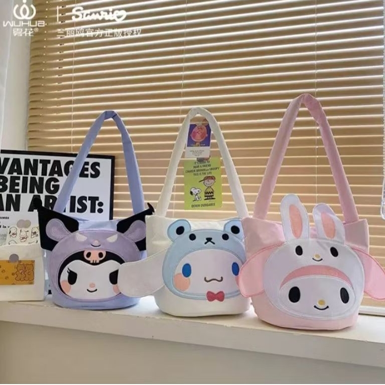Jual Tas Sanrio ORI / Tote Bag Hello Kitty Melody Pochacco / Shoulder ...