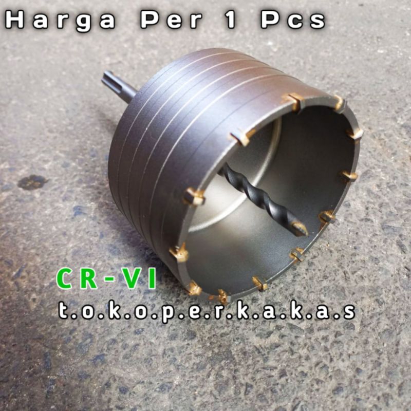 Jual Mata Bor Coring Beton 100 Mm 4 inch Hollow drill Core Bit TCT ...