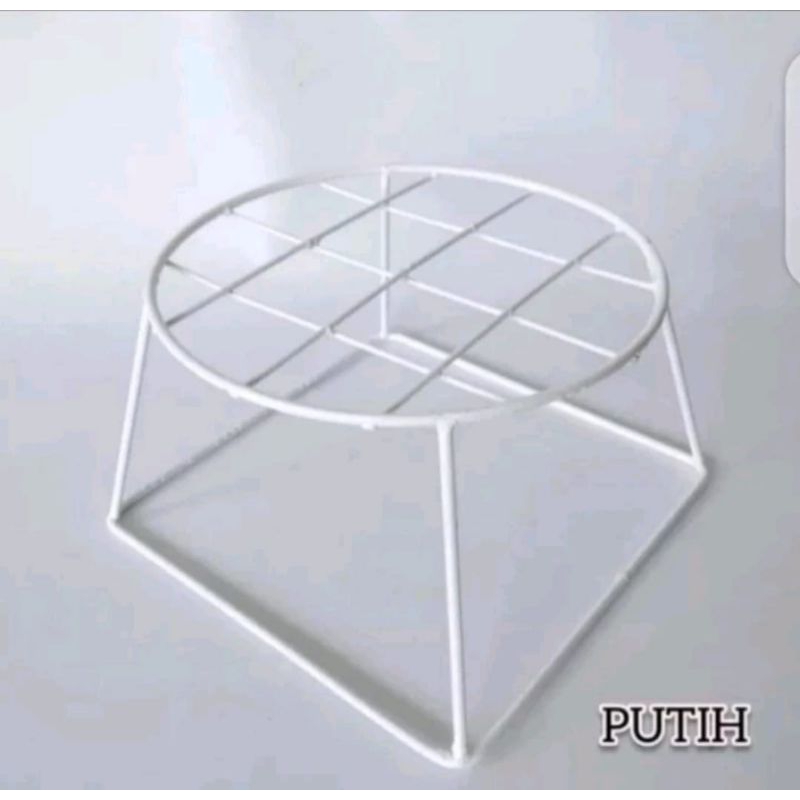 Jual standing pot besi// standing pot D 30cm // ram alas persegi T 20 ...