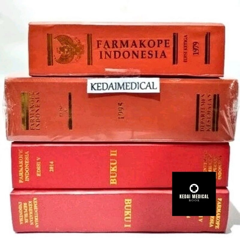 Jual PAKET 3 IN 1 BUKU FARMASI FARMAKOPE INDONESIA FI 3,FI 4 ,FI 5 JILID 1& JILID 2 TERMURAH ...