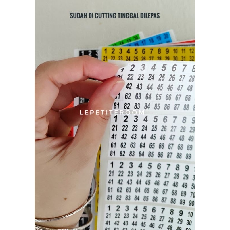 Jual STIKER ANGKA 1-100 / STIKER ANGKA MURAH | Shopee Indonesia