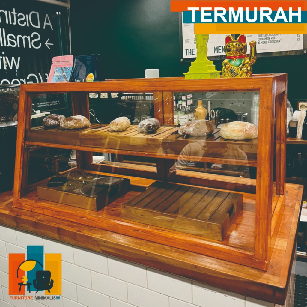 Jual Etalasae Kayu Display | Etalase Roti Klasik | Etalase Makanan ...