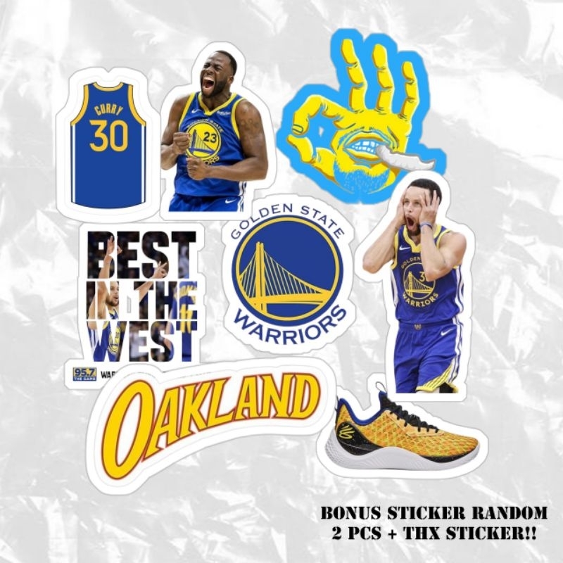 Jual STICKER BASKETBALL NBA, GOLDEN STATE WARRIORS EDITION, GSW STICKER ...
