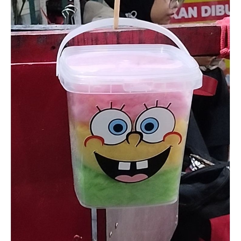 Jual Stiker Spongebob Arumanis Karakter Kemasan Plastik Cup Tenteng ...
