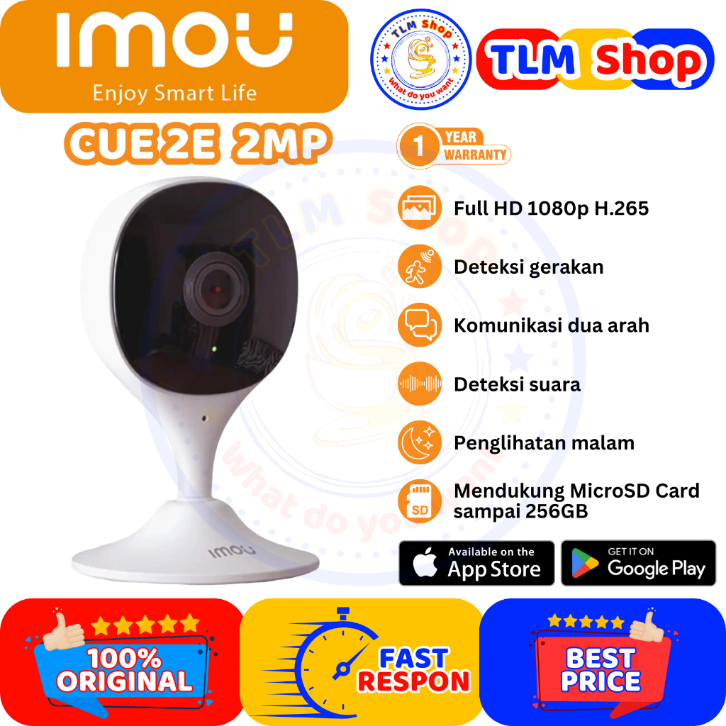 Jual CCTV IMOU CUE 2E 2MP IPC-C22SP Smart Home Wifi IP Camera Indoor ...