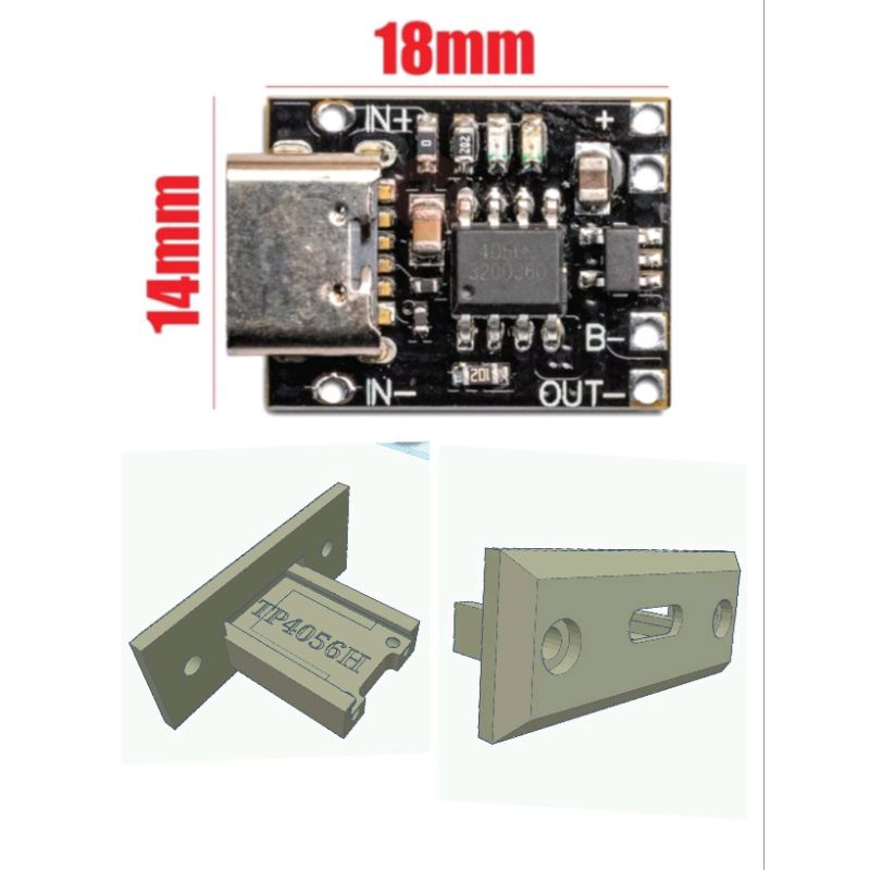 Jual Cover buat modul charger TP4056H 1A TYPE C | Shopee Indonesia
