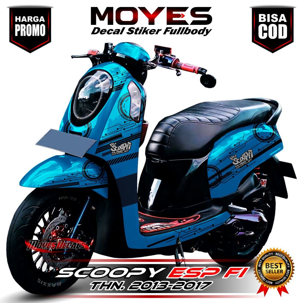 Jual Decal Motor Scoopy ESP F1 - Stiker Motor Scoopy ESP F1 Fullbody ...