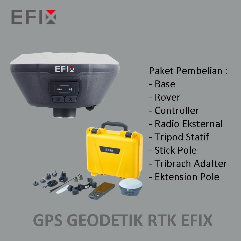 Jual Baru Gps Geodetik EFIX F4 Gnss RTK Receiver | Shopee Indonesia