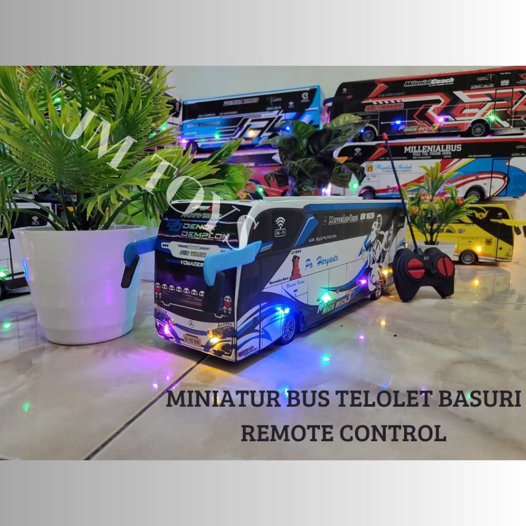 Jual MINIATUR BUS TELOLET BASURI REMOT CONTROL PO HARYANTO | Shopee ...