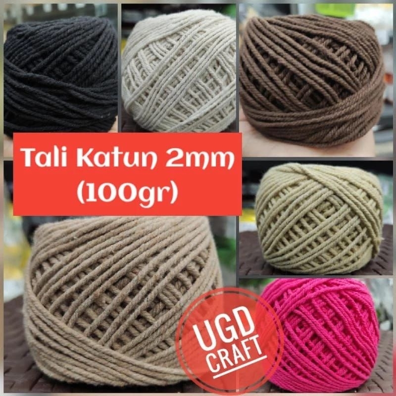 Jual Tali Katun 2mm (100 gram) | Shopee Indonesia