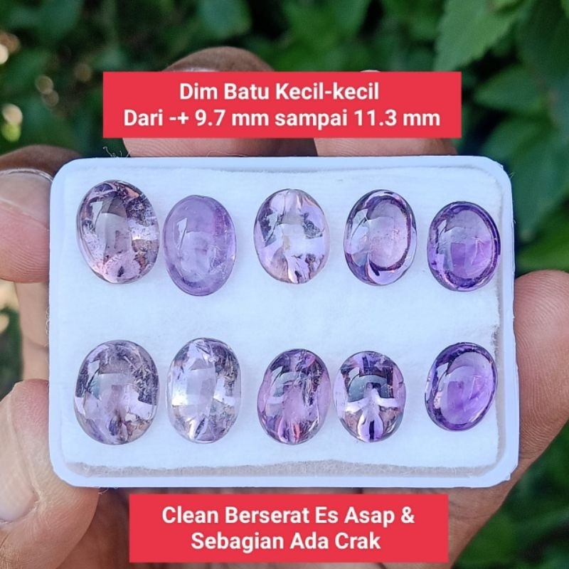 Jual 10 biji batu kecubung ungu muda Kalimantan 150 ribu | Shopee Indonesia