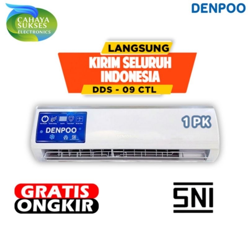 Jual DENPOO AC SPLIT FREON R32 PENDINGIN RUANGAN - DDS O9CTL ( 1PK ...