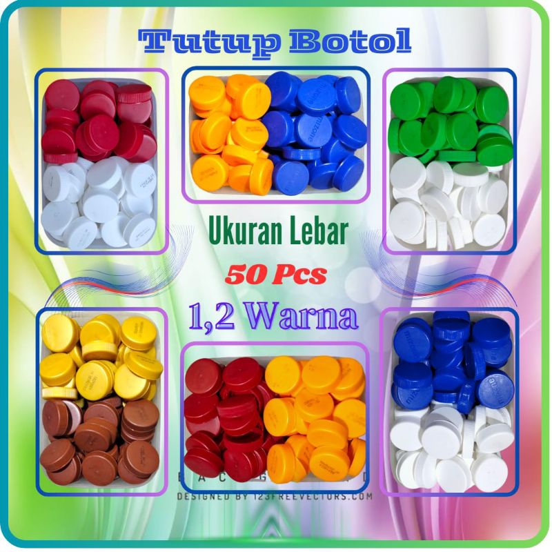 Jual 50 PCS TUTUP BOTOL UKURAN LEBAR | Shopee Indonesia