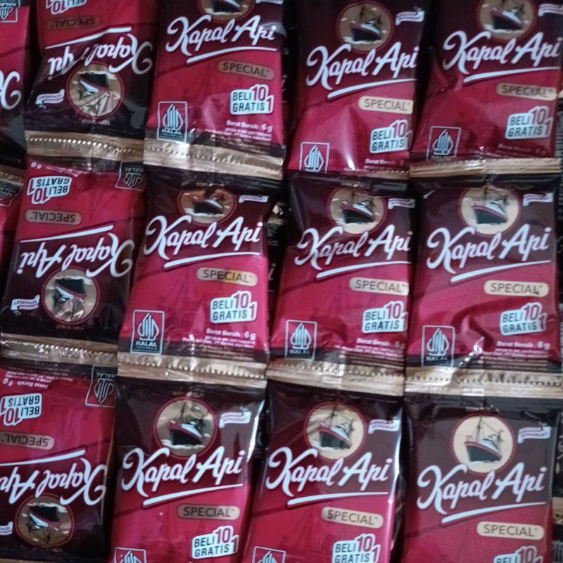 Jual Kopi kapal api special merah renceng isi 20 sachet x 6 gr | Shopee ...