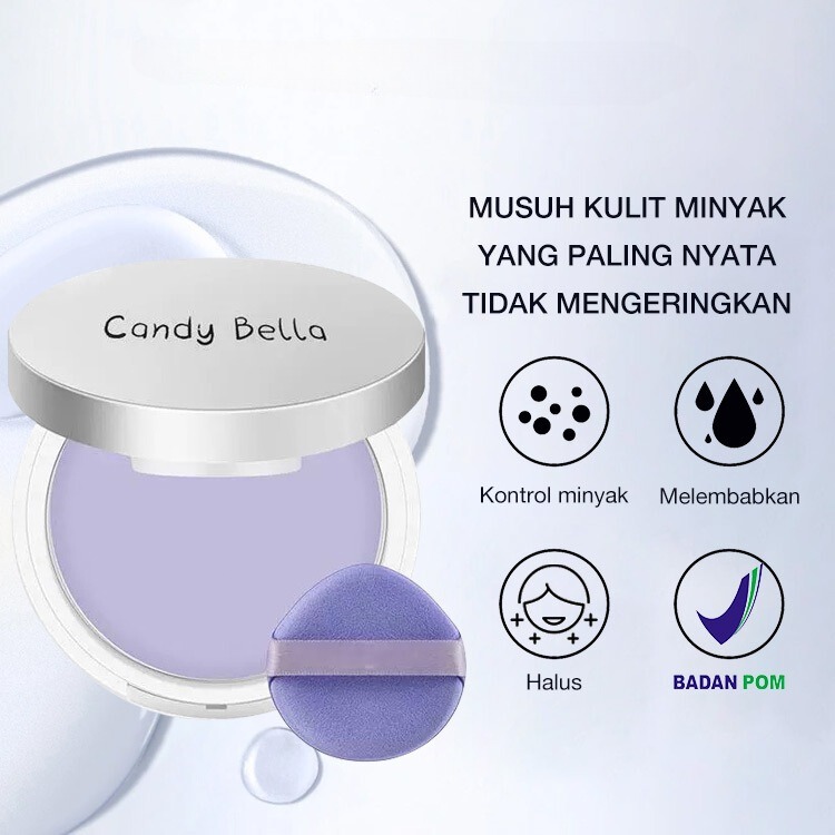 Jual Candy Bella Powder Bedak Lavender Matte Powder Oil Control ...
