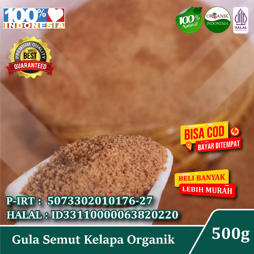 Jual Gula Kelapa Organik 500g / Gula Semut Kelapa Bubuk / GRADE A ...