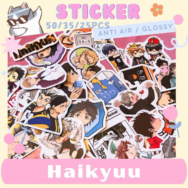 Jual STICKER HAIKYUU / STIKER ANIME HAIKYUU TAHAN AIR PREMIUM ...