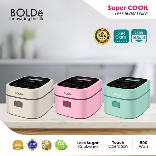 Jual BOLDe Super Cook Less Sugar Celica Rice Cooker 1.2 L Inner Pot ...