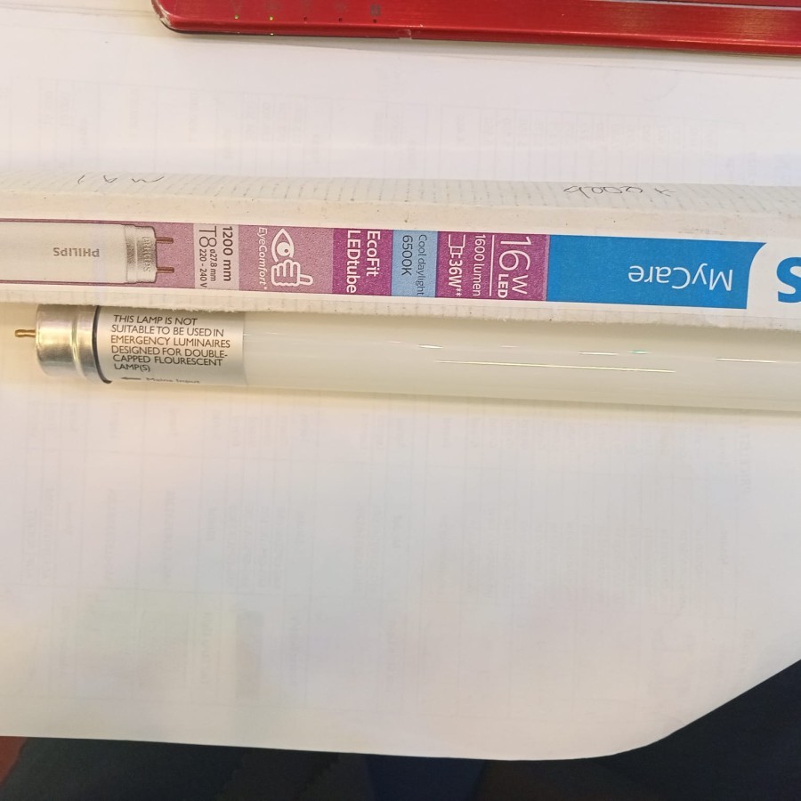 Jual Lampu Bohlam Neon TL LED T8 Ecofit 16W 16 Watt 120cm Philips ...