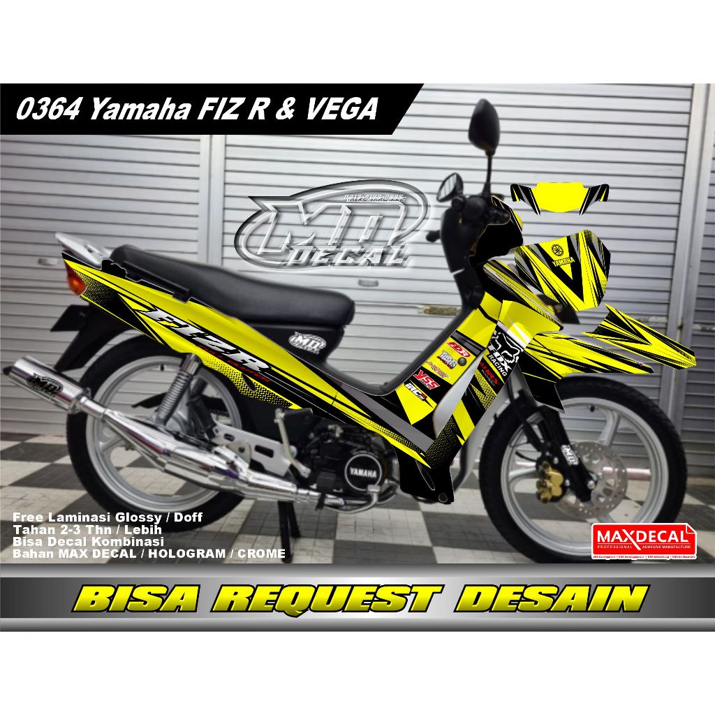 Jual 0364 (COD) Sticker Decal Fiz R FullBody Bebas Request Tebrari ...