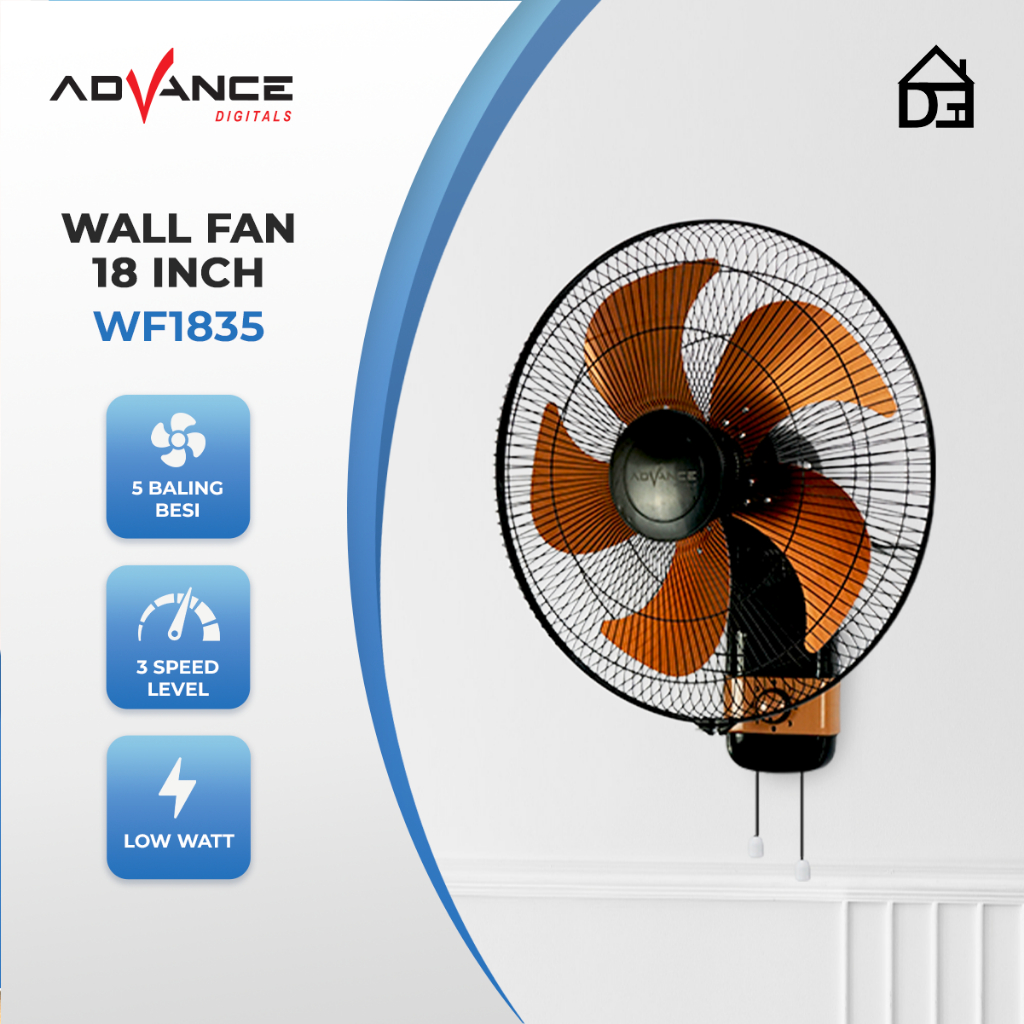 Jual Advance WF1835 / WF-1835 Kipas Angin Dinding Besi Wall Fan Ukuran ...