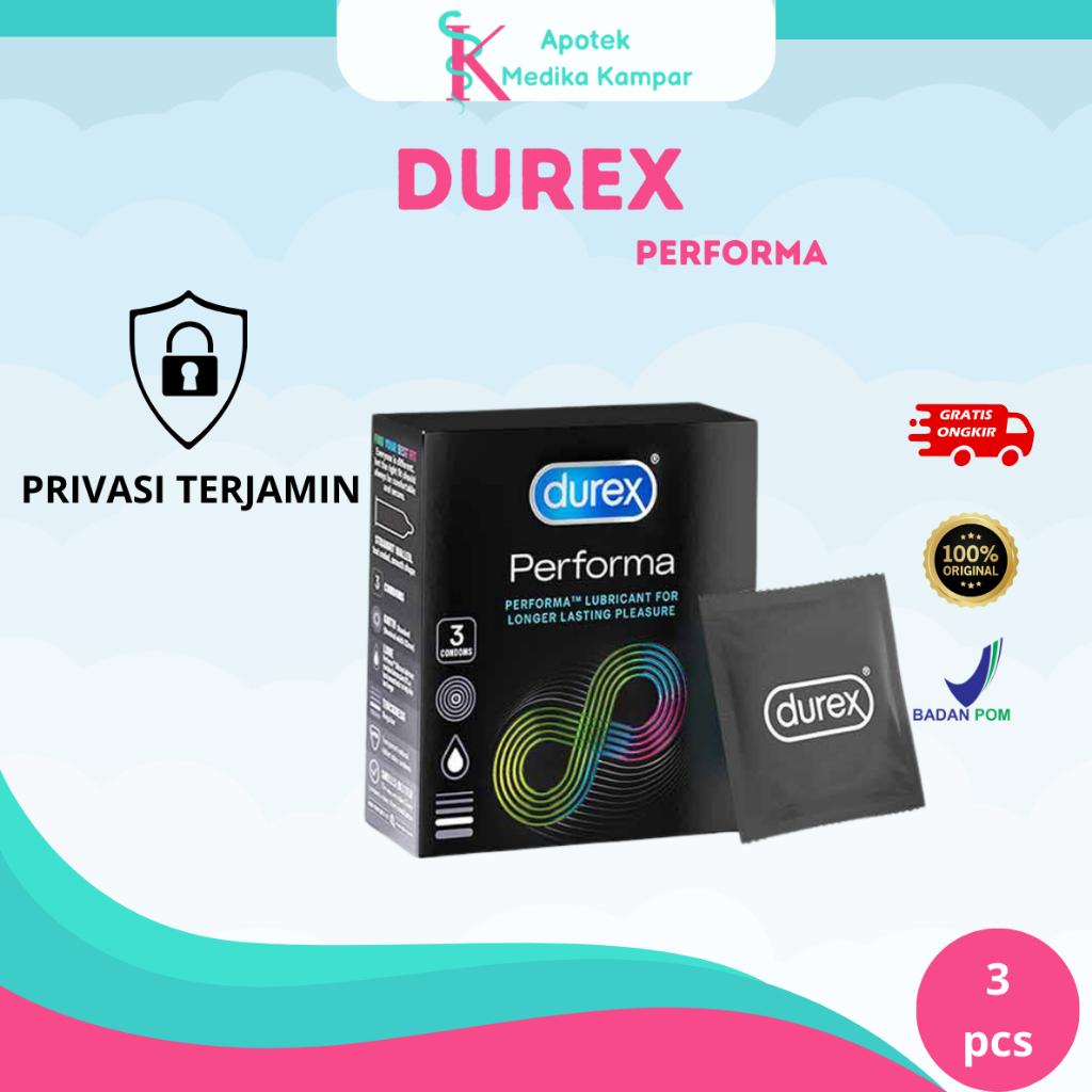 Jual Durex Performa isi 3 / Alat Kontrasepsi / Kondom Pria | Shopee Indonesia