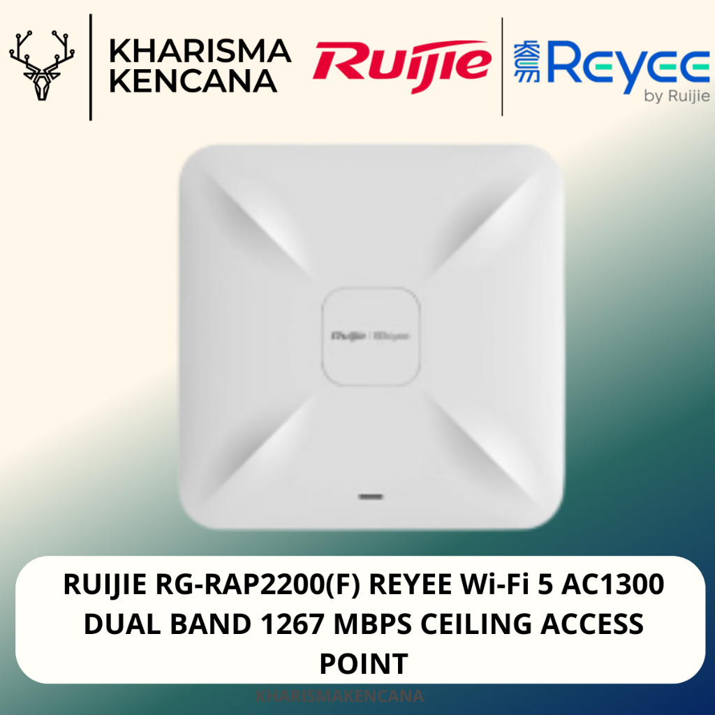 Jual RUIJIE RG-RAP2200F REYEE Wi-Fi 5 AC1300 DUAL BAND 1267 MBPS ...