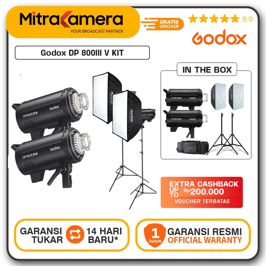 Jual Paket Studio Flash Godox DP-800III-V KIT | Shopee Indonesia