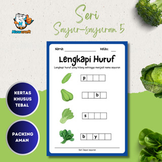 Jual Nuwcraft - Worksheet - Seri Sayur-sayuran 5 - Activity Worksheet ...