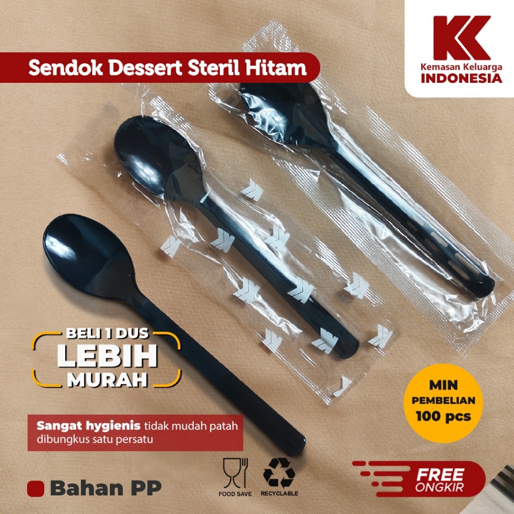Jual SENDOK DESSERT STERIL / SENDOK PUDING /SENDOK HYGIENIS / SENDOK ...