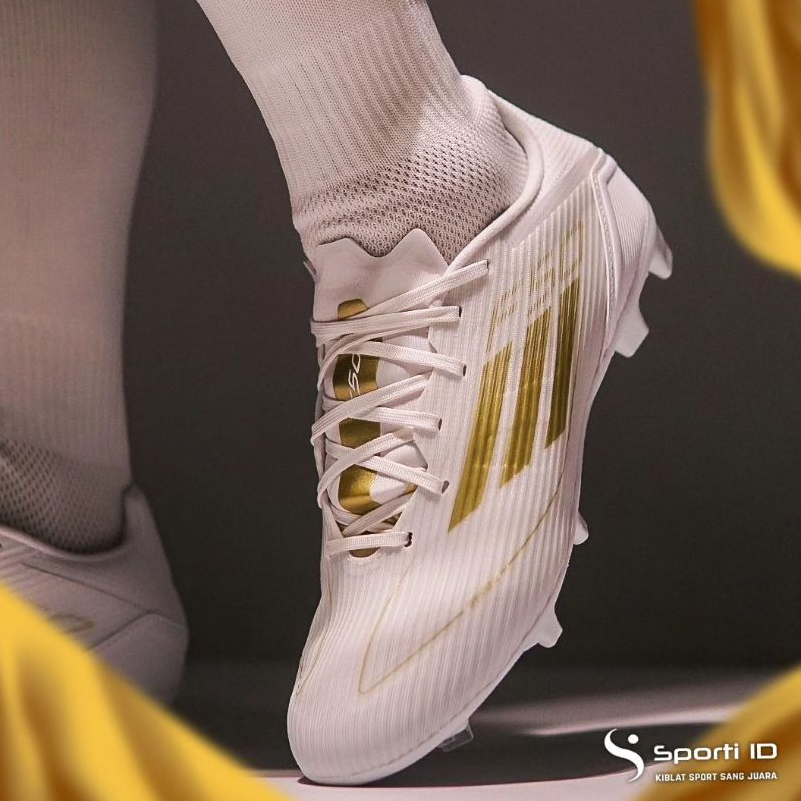 Jual Sepatu Bola Adidas F50 League FG - White Gold IE0604 Original ...