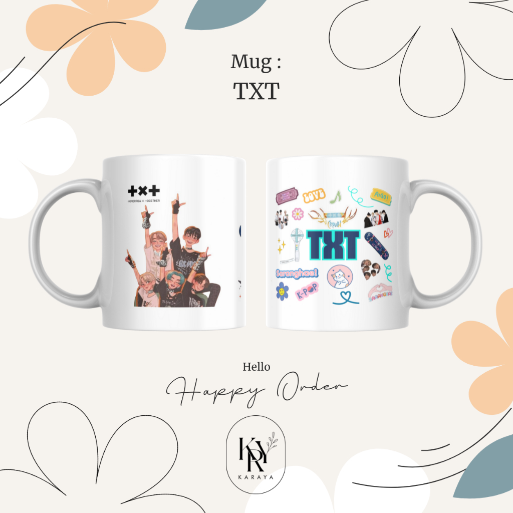 Jual GIFT MUG TXT GELAS TXT MUG KPOP KADO WISUDA KADO ULANG TAHUN ...